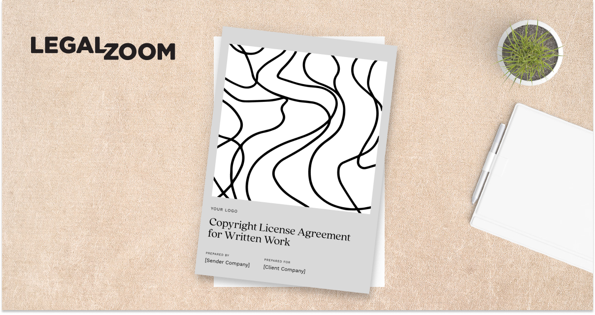 Copyright License Agreement for Written Work - Free Template | LegalZoom