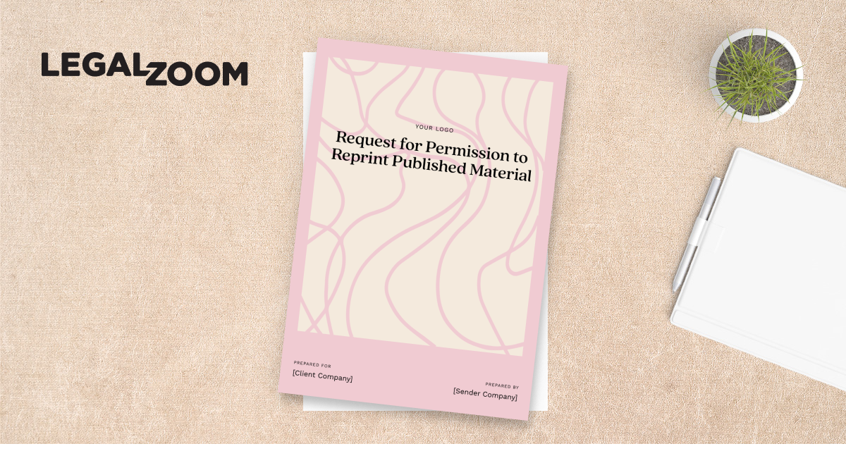 Request for Permission to Reprint Published Material - Free Template ...