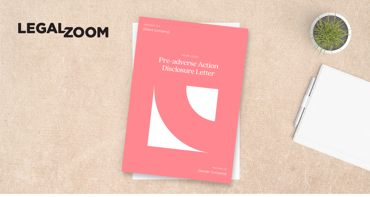 Free Pre-adverse Action Disclosure Letter Template | LegalZoom