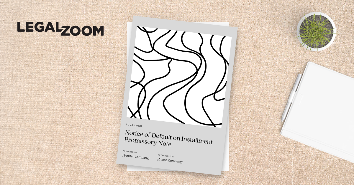 Notice of Default on Installment Promissory Note - Free Template ...